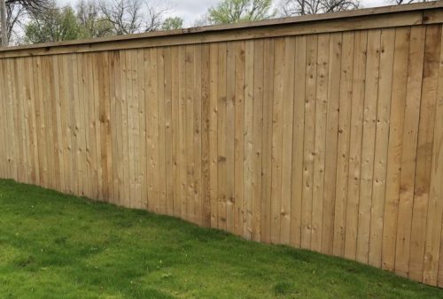 3 Rails Privacy Fence with Base and Cap – CheaperFence
