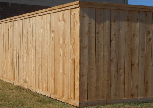 3 Rails Privacy Fence with Base and Cap – CheaperFence